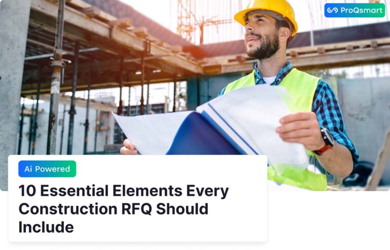 RFQ : 10 Essential Elements to Include in Every Construction RFQ