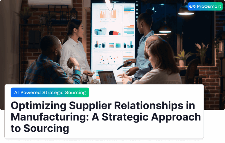 How Sourcing Optimization Impacts on SRM in Manufacturing