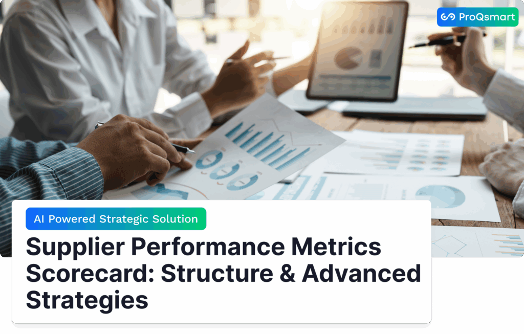Supplier Performance Management & Metrics Scorecard Strategies
